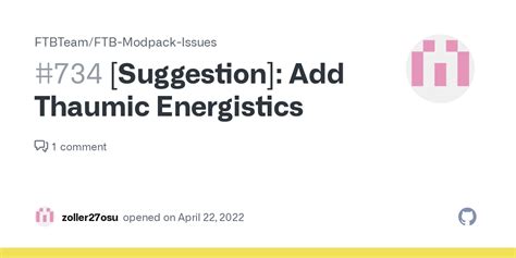 Suggestion Add Thaumic Energistics · Issue 734 · Ftbteamftb