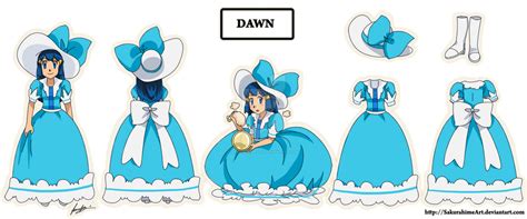 Commission Dawn In Blue Dress By Sakurahimeart On Deviantart