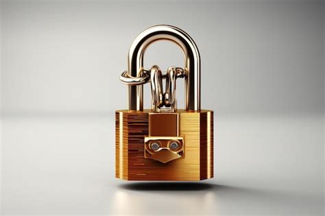 Premium Vector Closeup Combination Golden Padlock