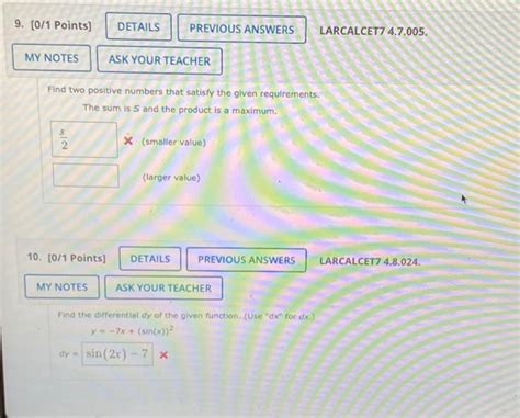 Solved 9 0 1 Points DETAILS PREVIOUS ANSWERS LARCALCET7 Chegg