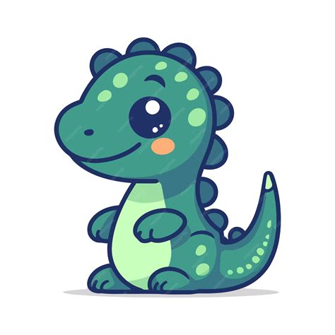 Premium Vector Dinosaur Image Cute Dinosaur Isolated On White