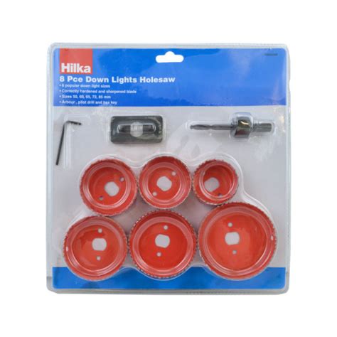 Centurion Hilka 8pc Downlights Holesaw Set 50 85mm 76200008 Sw27p