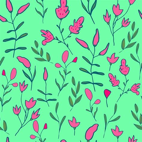 Premium Vector Vector Seamless Pattern Small Flowers