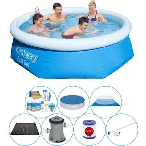 Bestway Fast Set Piscine Ronde 244x66 Cm Pack De Piscine Maintenant