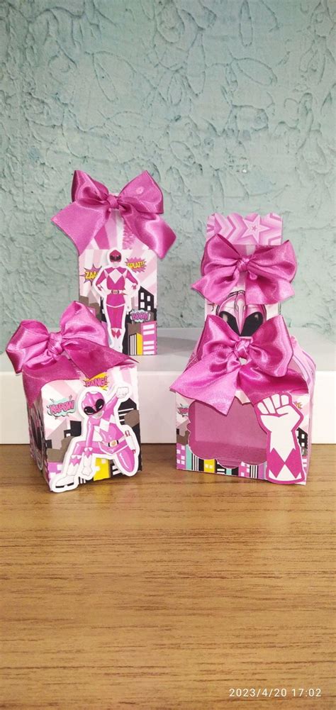Kit Power Rangers Rosa Elo7 Produtos Especiais