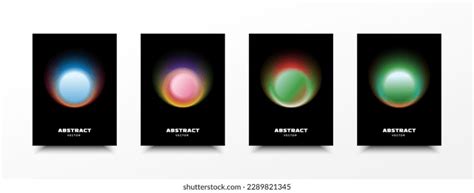 Gradient Color Neon Gradient Circle Circular Stock Vector Royalty Free
