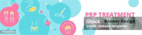 레이저 치료와 Prp 치료 벡터 파스텔 배너 템플릿 Mesotherapy 도구 오존 치료 Led 치료 및 파란색과 분홍색 원에