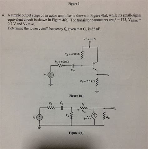 Solved Figure 3 4 A Simple Output Stage Of An Audio