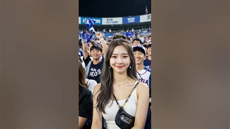야구장 관람 야구장 경기장 야구장관람 관람녀 Ai Youtube