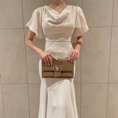 2color 아테네 드레이프 우아한 핏예쁜 셔링 머메이드 상견례 하객룩 오피스룩 여름 반팔 리본 롱 원피스