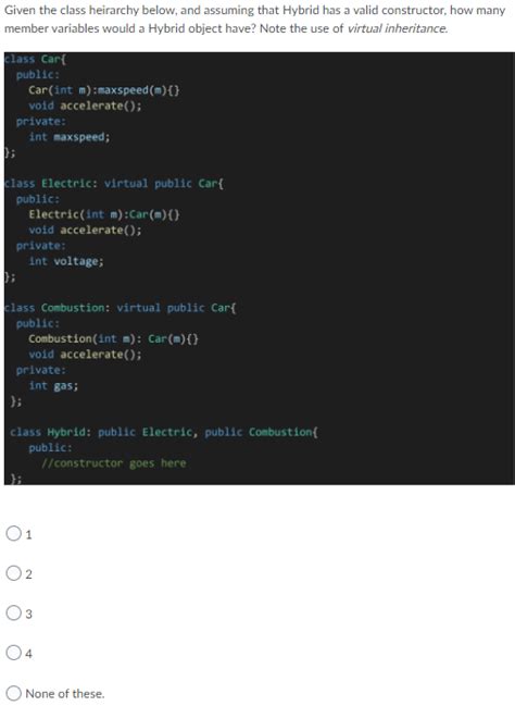 Solved Given The Class Heirarchy Below And Assuming That Solved Given The Class Heirarchy Below And Assuming That