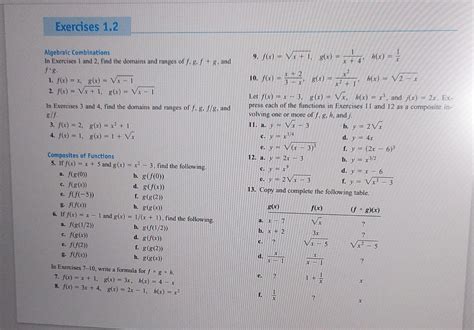 solved exercises 1 2 algebraic combinations in exercises 1