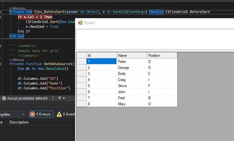 Flexgrid Sort Icomparer Winforms Edition Componentone Studio