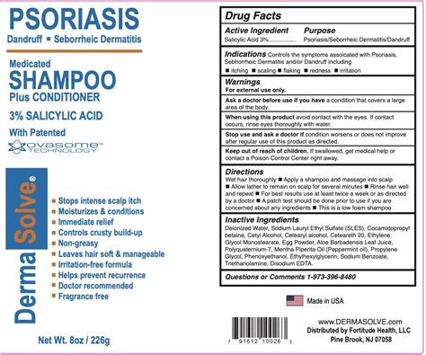 Dermasolve Posriasis Shampoo