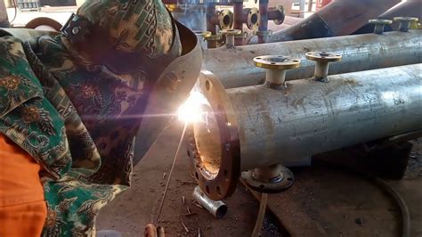 Steel Pipe Flange Welding Welding Root Pass Youtube