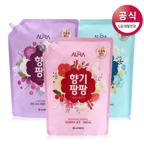 [lg생활건강]샤프란 고농축 향기팡팡 1600ml X8개 티몬