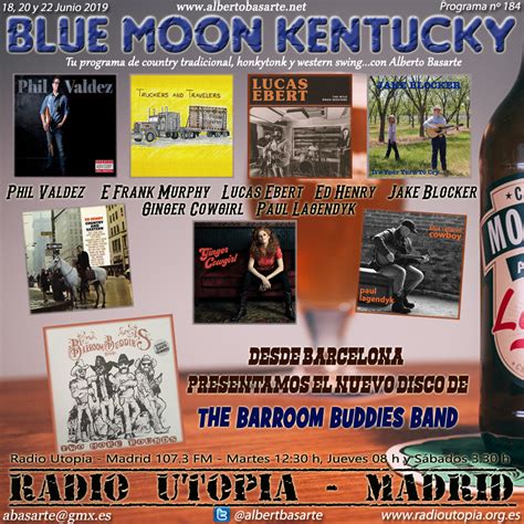 Audio Publicado Mp3 Blue Moon Kentucky 20 06 19 Radio Utopía 1078
