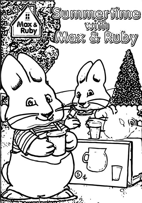 Max And Ruby Coloring Pages Wecoloringpage