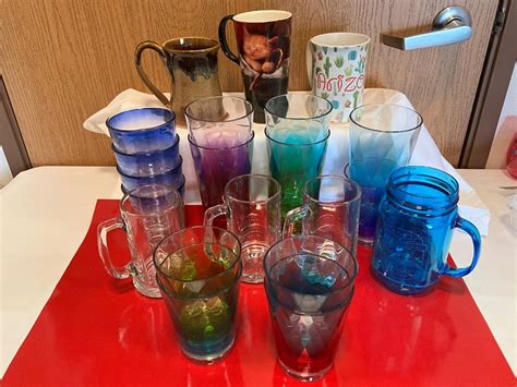 Variety Of Hard Plastic Glasses Glass Beer Mugs Coffee Mugs