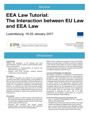 Fillable Online EEA Law Tutorial Fax Email Print PdfFiller