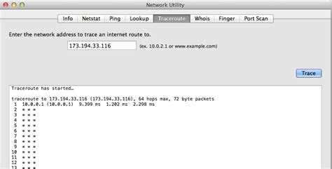 Why Does Traceroute From The Command Line Work But Traceroute Via