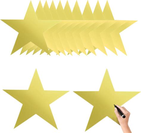 Beistle Metallic Star Cutouts Gold Pack Of 3 Home And Kitchen
