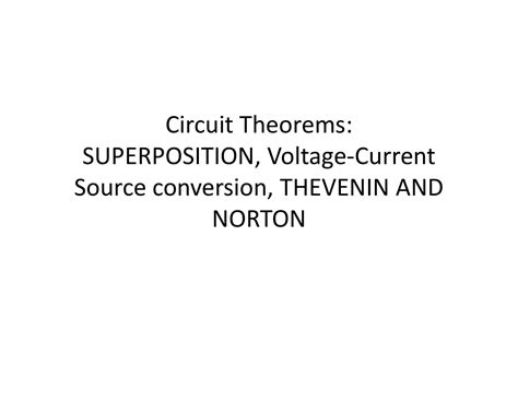 Solution Superposition Thevenin Norton Politeknik Elektronika Negeri Surabaya Electrical