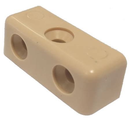Modesty Block 3 Hole Pack Of 10 Magnolia Connecting Blocks Unico