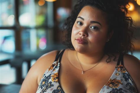 Premium Photo Chubby Woman Generate Ai
