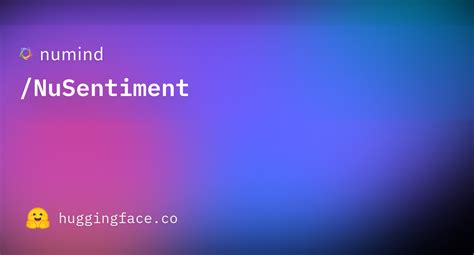 Numindc4 Generic Sentimentanalysis V1 · Datasets At Hugging Face