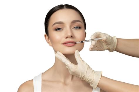 Premium Photo Png Girl Getting Botox Injection Isolated On White