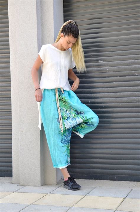 Plus Size Linen Outfit White Linen Outfit Linen Pants Set Etsy