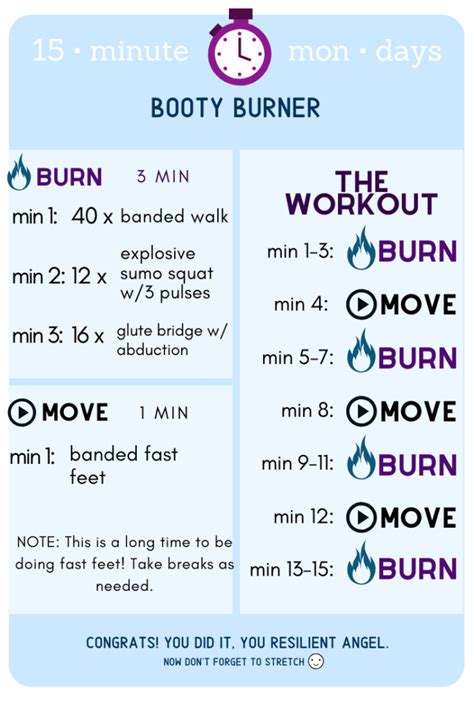 Home Exercise Program Booty Burner