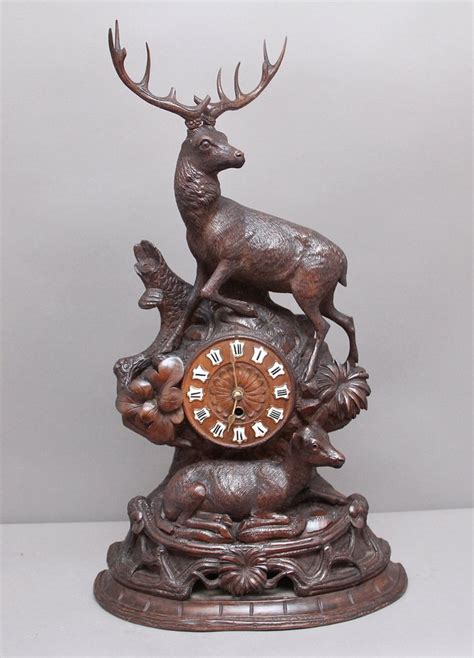 Horloge de Cheminée Antique de la Forêt Noire en vente sur Pamono