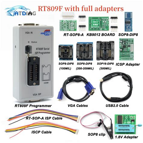 jual newst original rt809f isp programmer rt809 lcd usb programmer