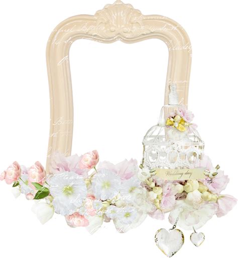 Mariage Cadre Photo Png Cluster Wedding Frame Png ♥