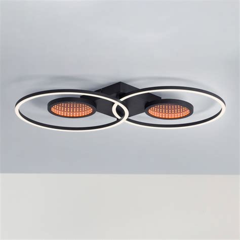 Tunel LED Ceiling Lamp Remote Control CCT RGB Lights Co Uk