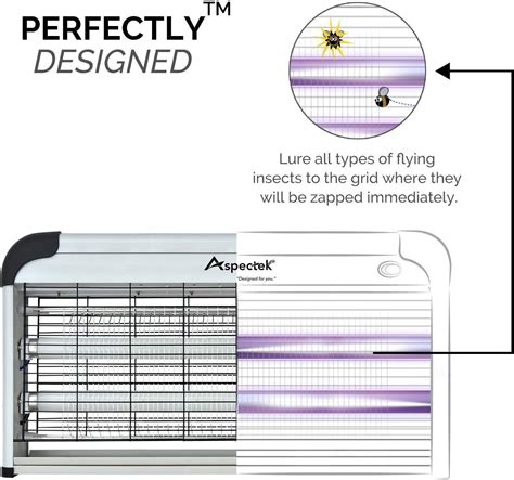 Aspectek Electronic Bug Zapper 40w Insect Fly Killer Powerful