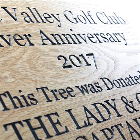 Oak Memorial Tree Sign Peakheritage