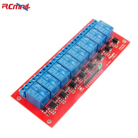 Rcmall 8ch 릴레이 모듈 하이 레벨 트리거 8 웨이 Arduino용 5v 12v 24v 티몬