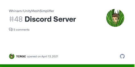 discord server · issue 48 · whinarn unitymeshsimplifier · github