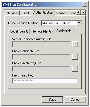 Authentication Settings
