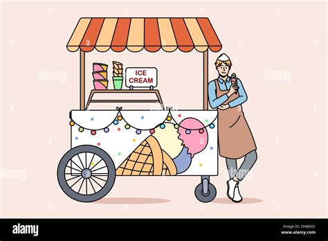 Ice Cream Sign Flavours Stock Vector Images Alamy