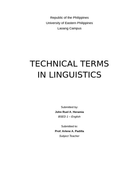 Technical Terms Cover Pdf