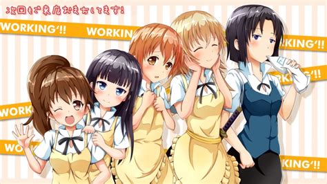 WORKING 種島ぽぷら 伊波まひる 山田葵 轟八千代 白藤杏子 壁紙 tsundora