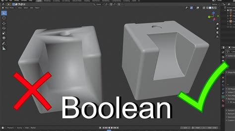 BLENDER Les Booleans YouTube