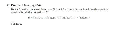 Solved Exercise B On Page For The Following Relation Chegg