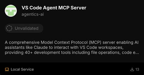 Vs Code Agent Mcp Server Mcp Servers · Lobehub