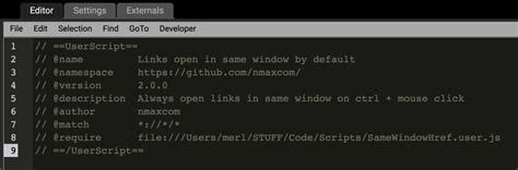 Javascript How Can I Develop My Userscript In My Favourite Ide And