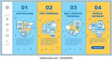 Payment Onboarding Mobile Web Pages Vector Stock Vector Royalty Free 1593189394 Shutterstock